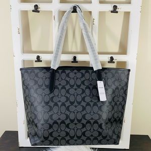 Coach | Bags | Coach Signature Open City Tote | Poshmark